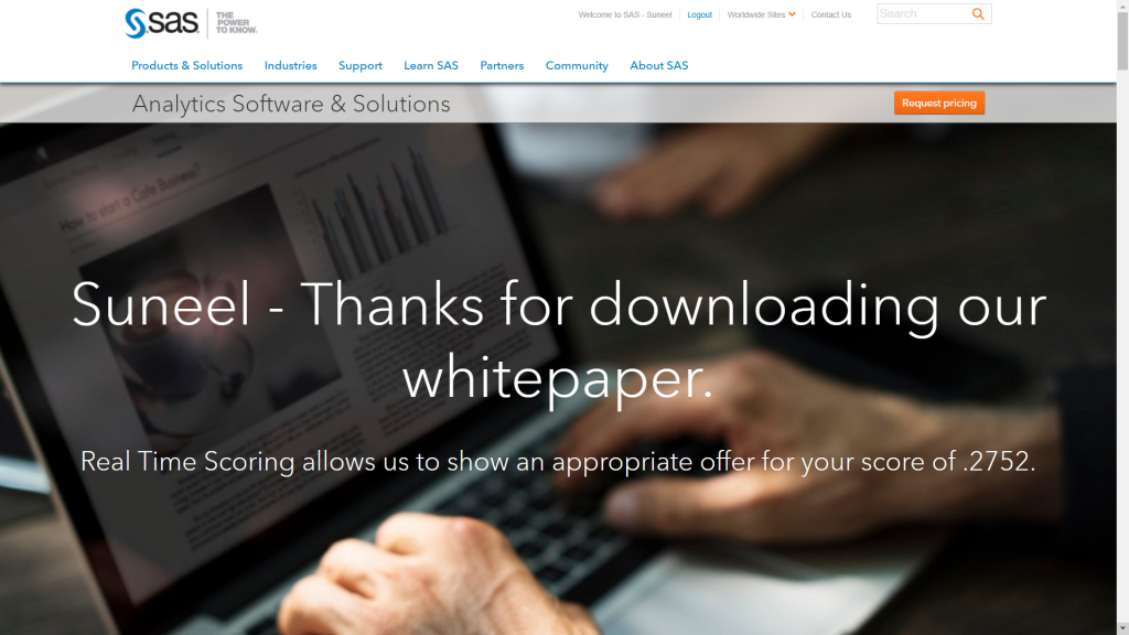 SAS Customer Intelligence 360: Goals, propensity models, and machine ...