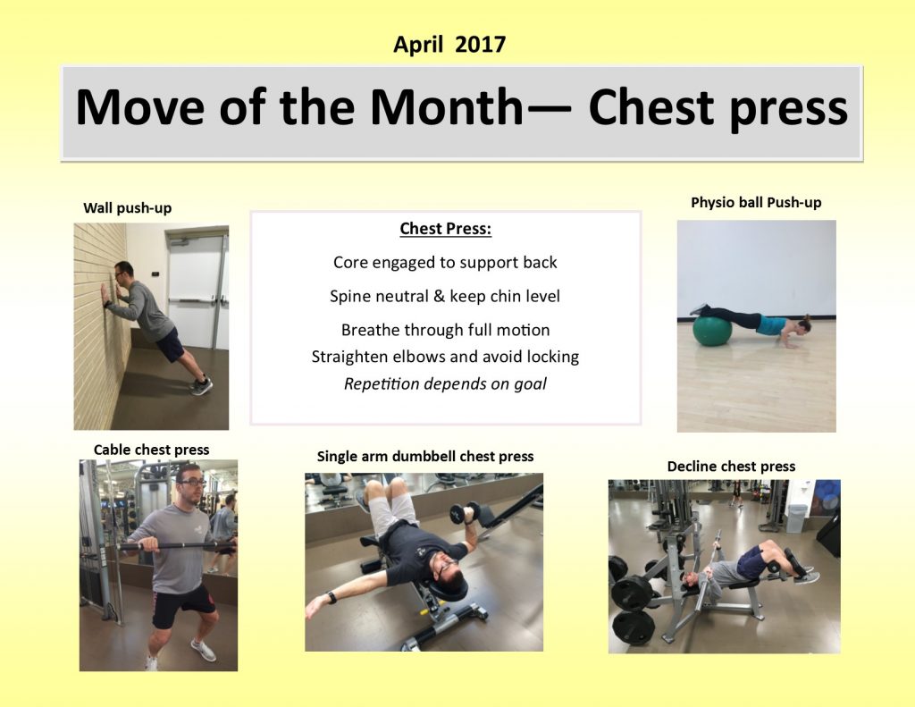 Move of the month - Chest press - SAS Life
