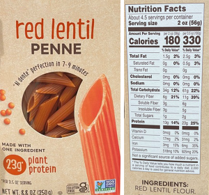 red-lentil-pasta-box+label - SAS Life