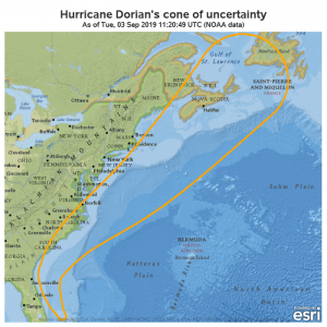 How to plot hurricane data on a map - Graphically Speaking