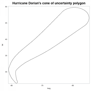 How to plot hurricane data on a map - Graphically Speaking
