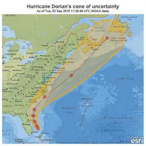 How to plot hurricane data on a map - Graphically Speaking