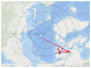 Magnetic north moved 50 miles last year (let's map it!) - Graphically ...
