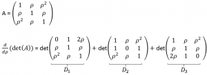 The derivative of the determinant of a matrix - The DO Loop