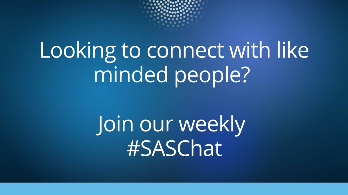 Everything you need to know about the weekly #SASChat - SAS Voices