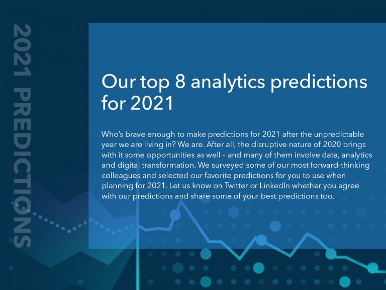 8 trends to watch for analytics in 2021 - SAS Voices