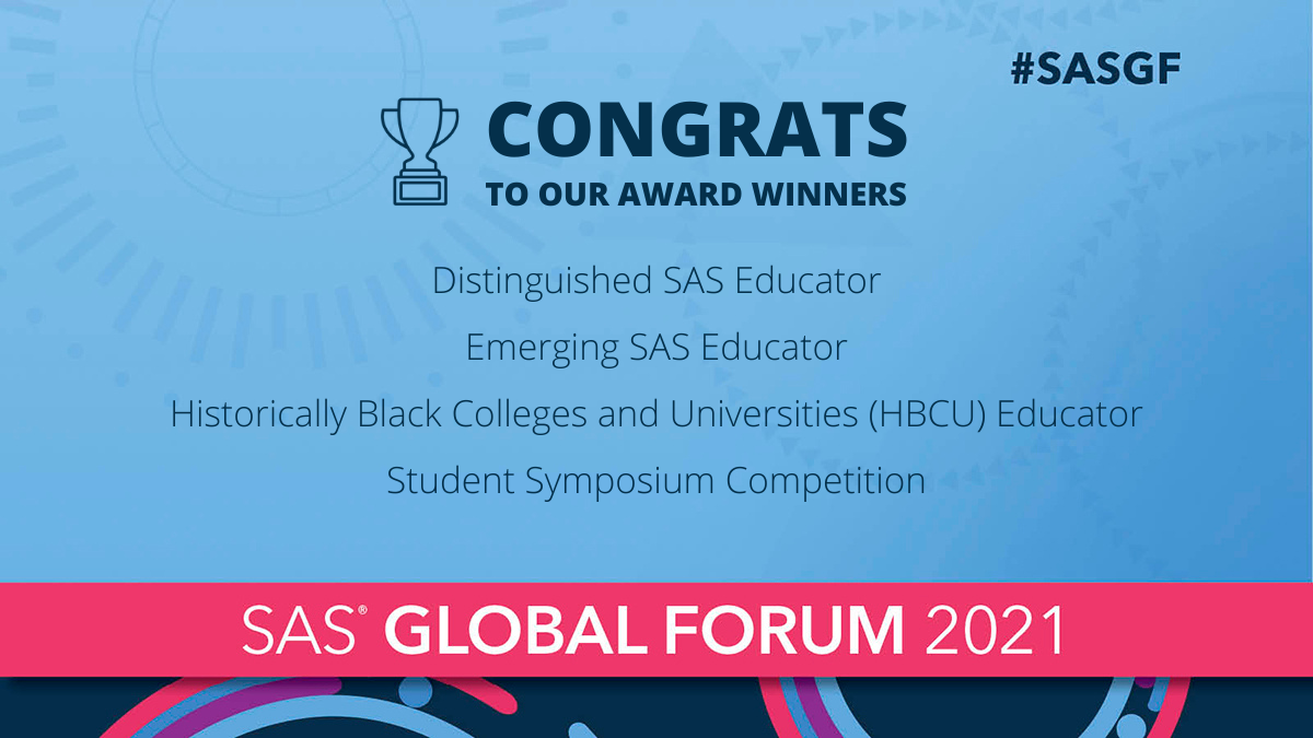 SAS honors educators and students for excellence in analytics and data ...
