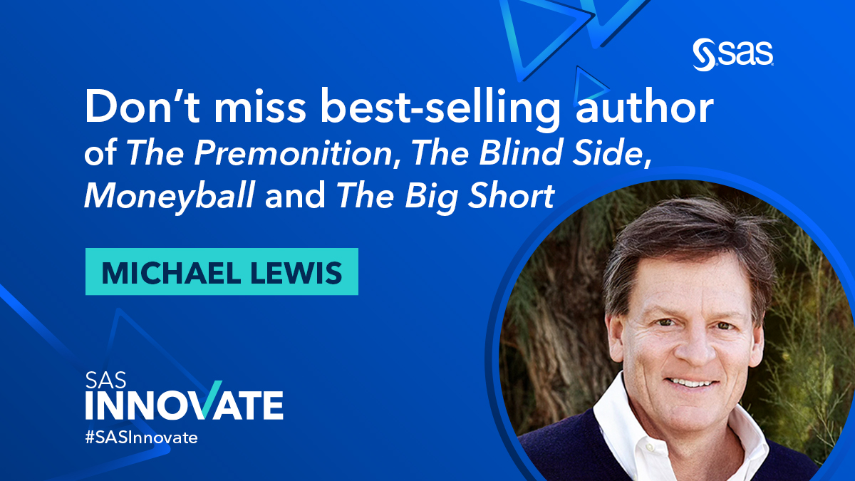 Ask Michael Lewis: Submit your questions for our SAS Innovate fireside ...