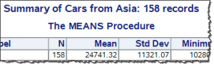 How many records are in that PROC SQL result? - The SAS Dummy
