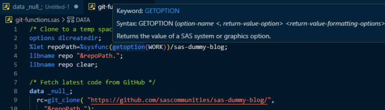 5 reasons to use VS Code for your SAS code projects - The SAS Dummy
