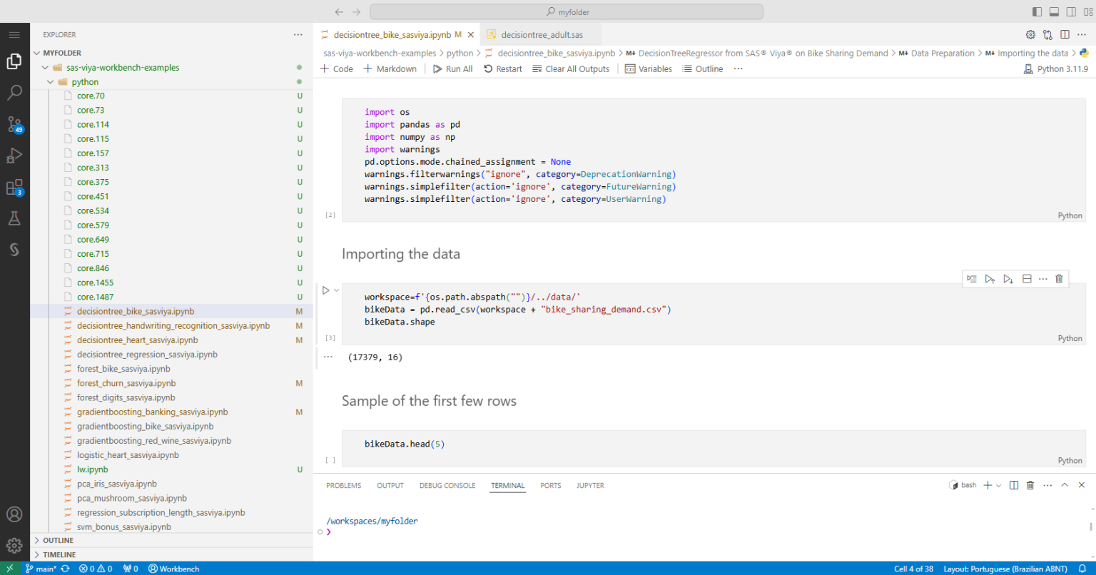 Poder analítico e flexibilidade com SAS Viya Workbench