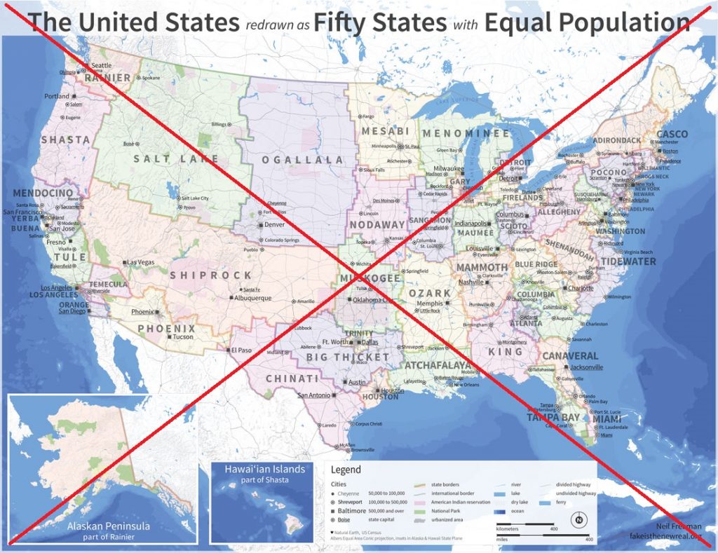 If US state borders were redrawn -- which new state would you live in?