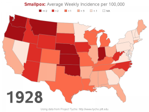 Visualizing the eradication of smallpox