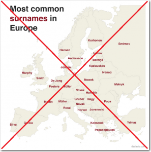 What's the most popular surname in your country?