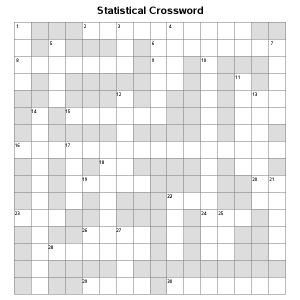 A statistical crossword puzzle to exercise your brain - SAS Learning Post