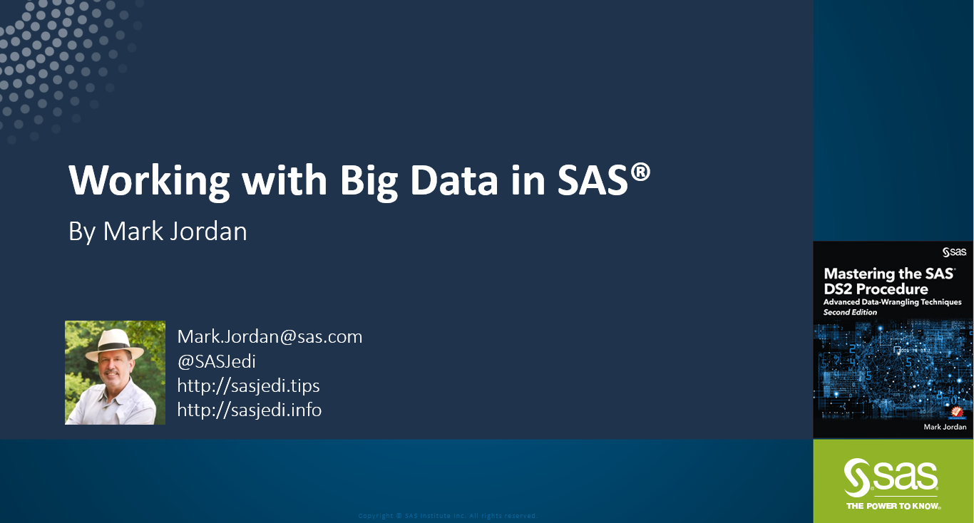 BigData - SAS Learning Post