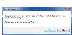 Using Autoexecs with SAS Enterprise Guide