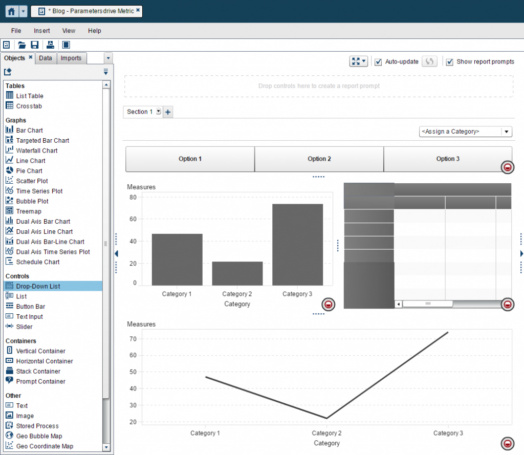 Use Parameters To Pick Your Metric In Visual Analytics Reports Sas Users