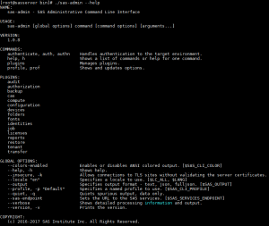 SAS Viya command-line interfaces for Administration - SAS Users