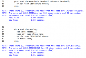How to Emulate DESCENDING BY Variables in DATA Step Code that Runs ...