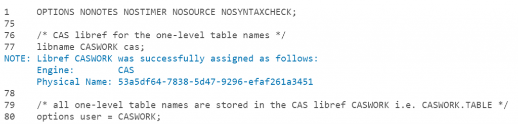How to reference CAS tables using a one-level name - SAS Users