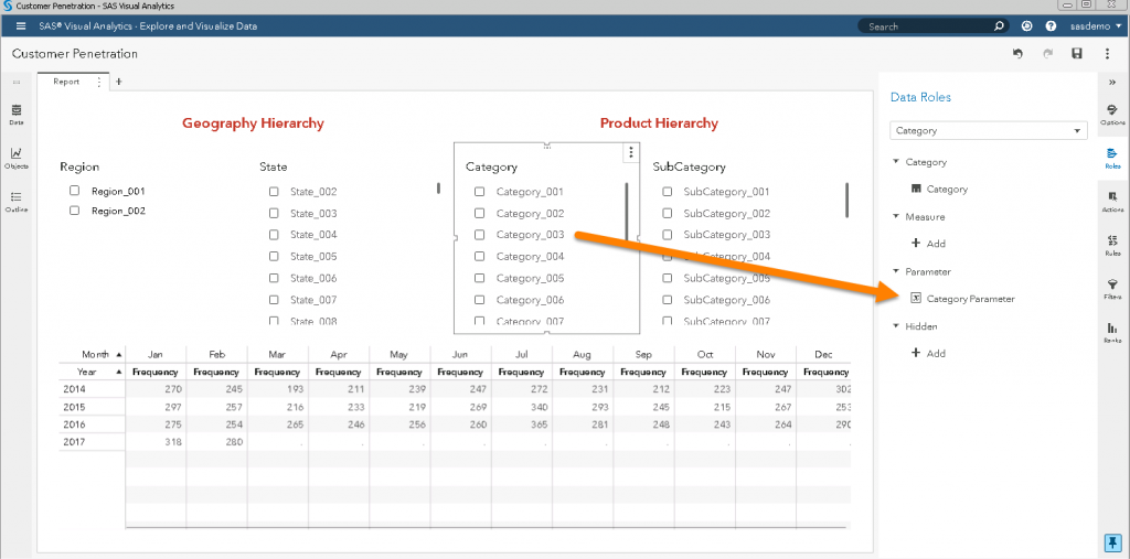 Selective filtering in SAS Visual Analytics 8.2 - SAS Users