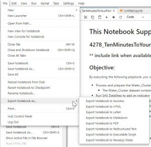 How to save Jupyter notebooks in assorted formats - SAS Users
