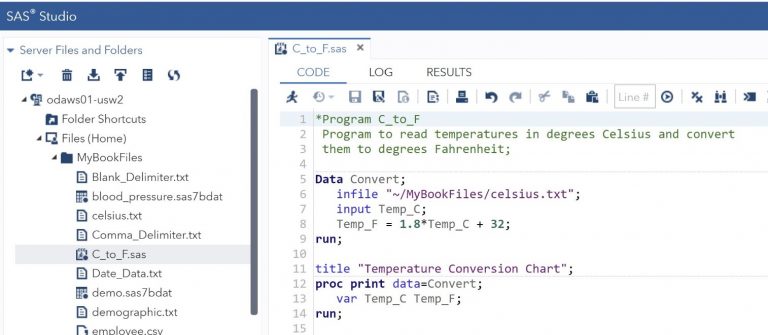 Viewing files, programs, and data sets in SAS Studio - SAS Users