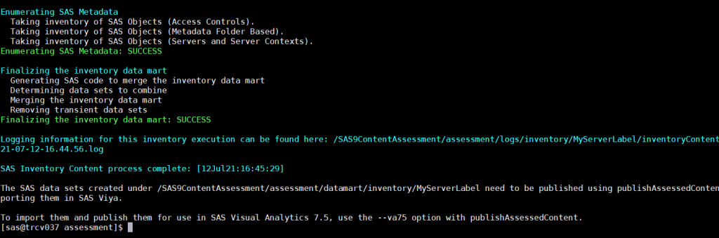 How to use the SAS® 9 Content Assessment Tool - SAS Users