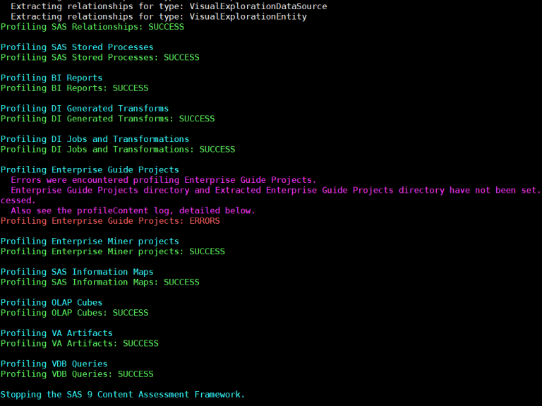 How to use the SAS® 9 Content Assessment Tool - SAS Users