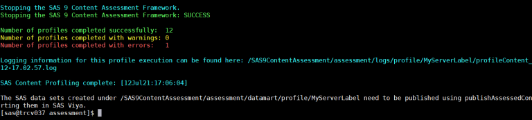 How to use the SAS® 9 Content Assessment Tool - SAS Users