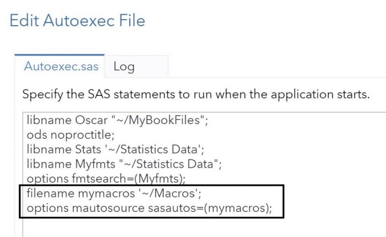 How to use the SAS Auto Call facility - SAS Users