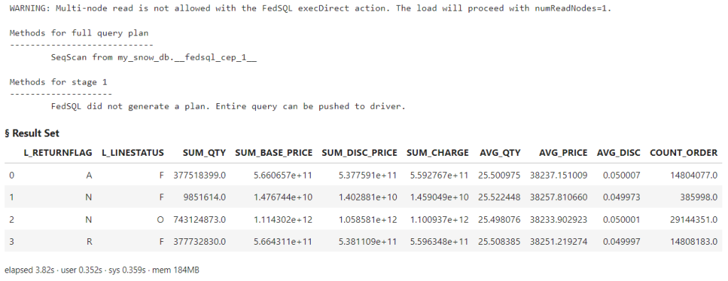 Python Integration to SAS® Viya® - Part 23 - Executing SQL on Snowflake