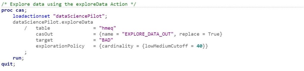 exploreData - The SAS Data Science Blog