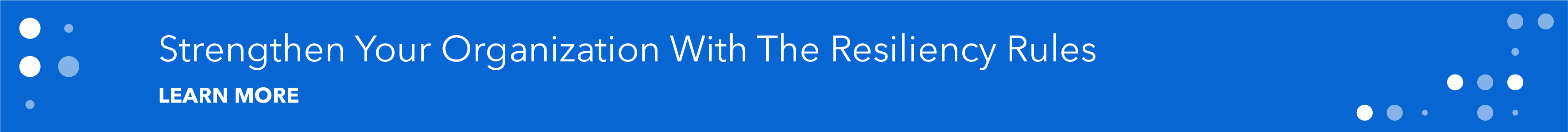 Resiliency Rules banner - SAS Blogs
